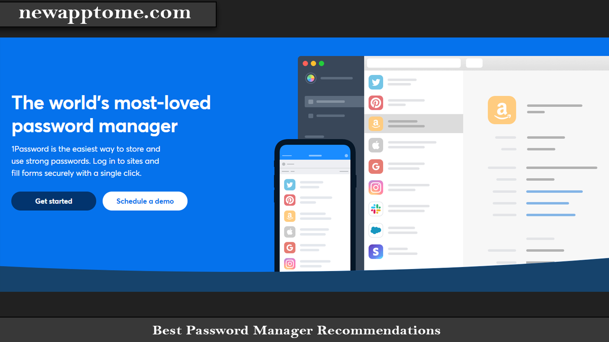 Best Password Manager - newapptome.com 2025