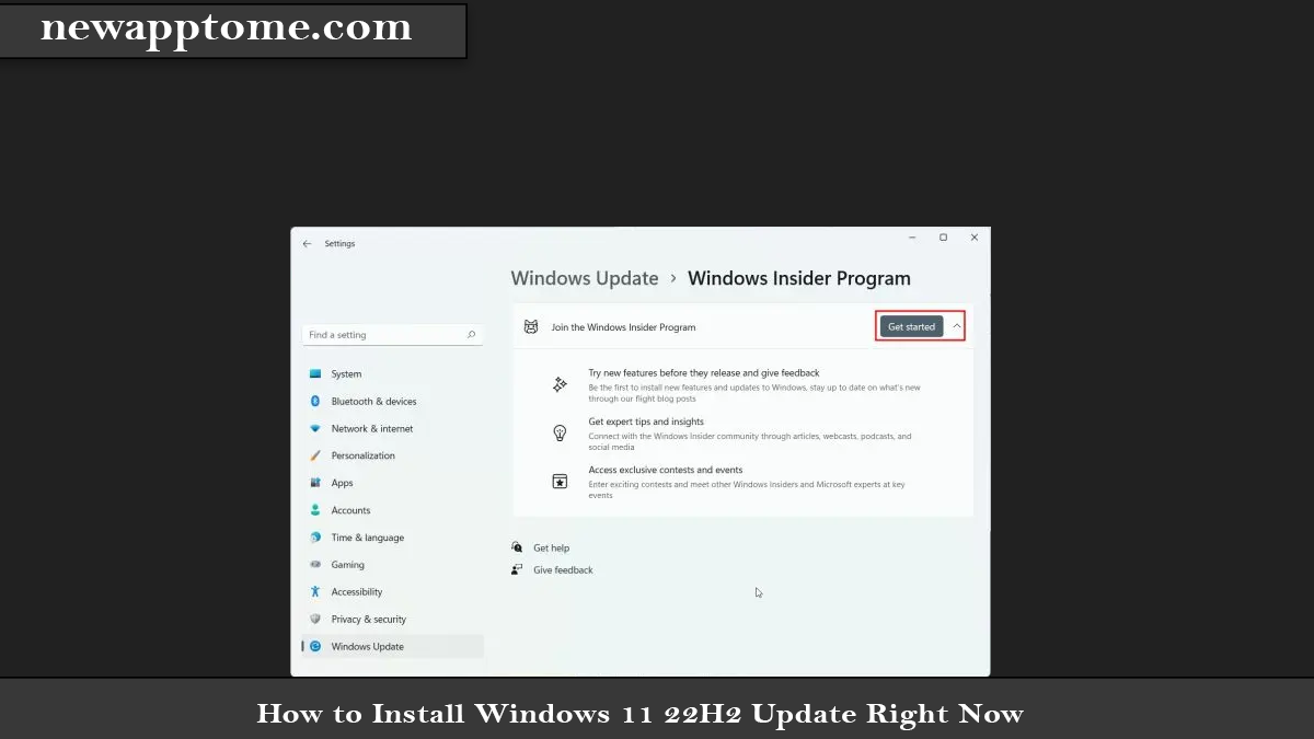 How to Install Windows 11 22H2 Update Right Now - newapptome.com