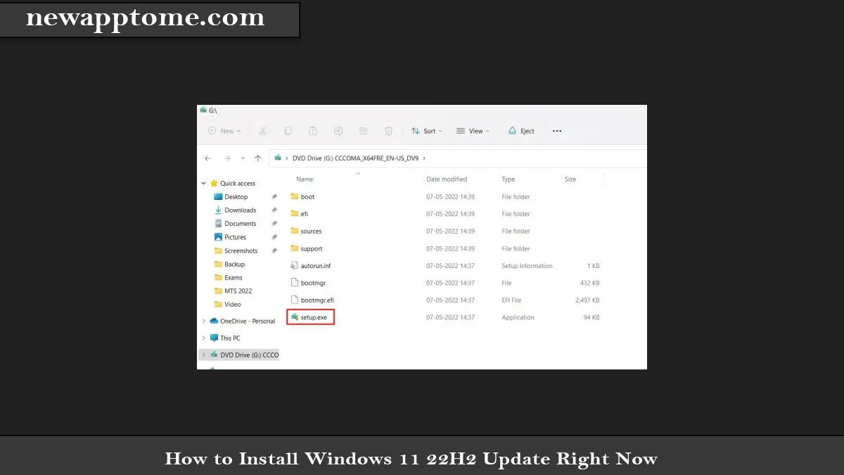 How to Install Windows 11 22H2 Update Right Now - newapptome.com